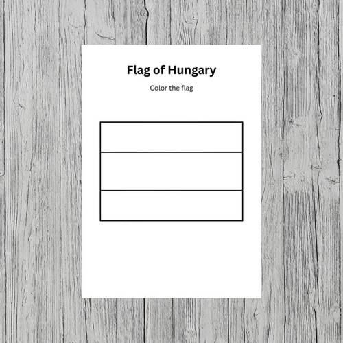 Hungary Map & Coloring Pages | Geography Printable for Kids by ...