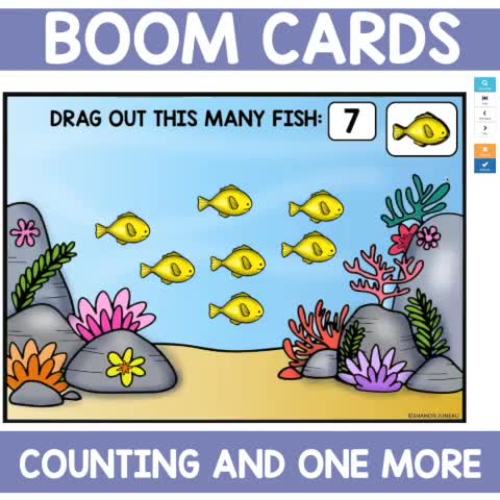 Matching Numbers to Quantities One More than Kindergarten Math Boom ...