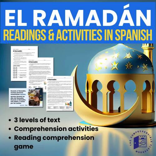 El Ramadán | Reading and activities in Spanish | TPT