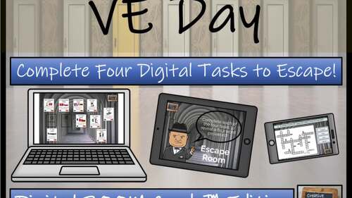 VE Day BOOM Cards™ Digital Escape Room Activity by Creative Primary ...