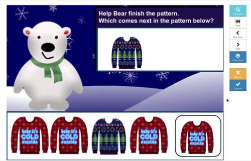 Enhance Reasoning Skills with Winter Themed Patterning BOOM Cards