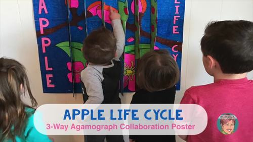 Apple Life Cycle 3-Way Agamograph Collaboration Poster | Fun Class ...