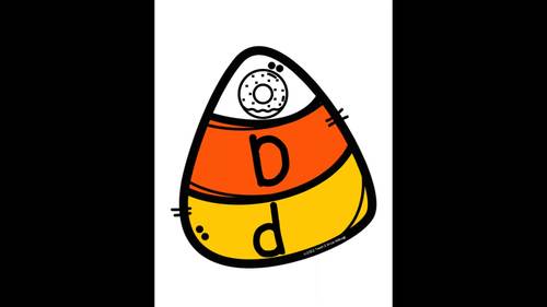 Candy Corn Beginning Letter Sounds Puzzles for Kindergarten & 1st grades