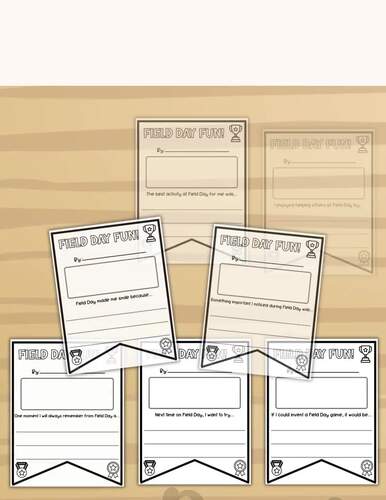 Field Day Writing Craft End of Year Pennant Banner Reflect & Celebrate ...