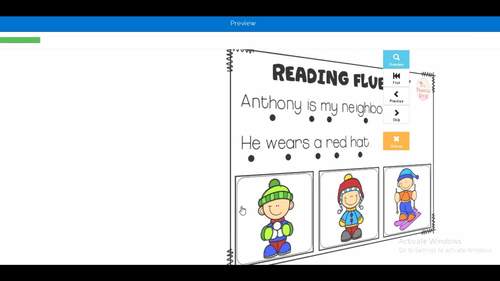 January Reading Fluency Digital Task Cards (Boom Cards™) by Miss Faleena