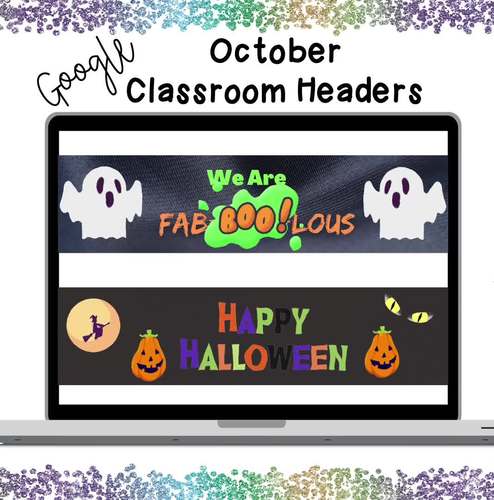 Animated October Google-Classroom-Halloween-Banner by Kimberly Morrison