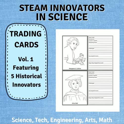 STEM / STEAM Science Innovators vol 1 Trading Cards - Women's History