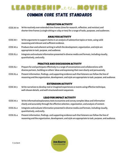 Glory Movie Guide - Discussion Questions, Writing Activities & Worksheets