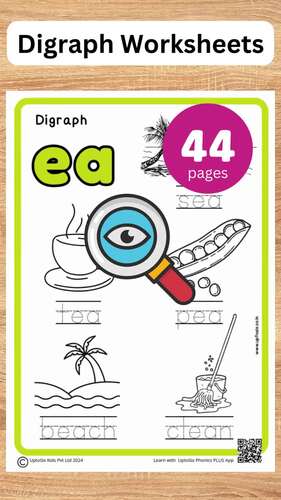 Phonics Worksheets: Digraphs, Diphthongs, R-Controlled Vowels Words