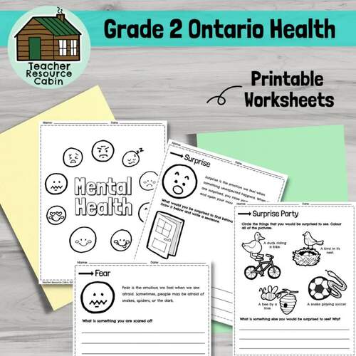 Grade 2 Ontario Health Workbooks by Teacher Resource Cabin | TPT