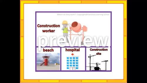 Occupation, Tools–Where do they work? Who works here?–Activity Slides ...