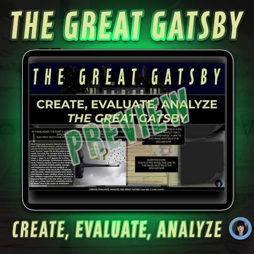 THE GREAT GATSBY | THE GREAT GATSBY GOOGLE SLIDES by Linda Jennifer