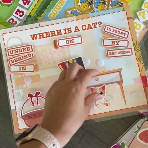 Where Is the Cat? | Prepositions Game for Kids by Karyna's Printables