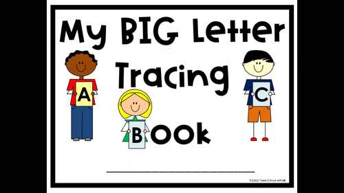 Large Letter Tracing Writing Uppercase Capital Letters Practice Worksheets