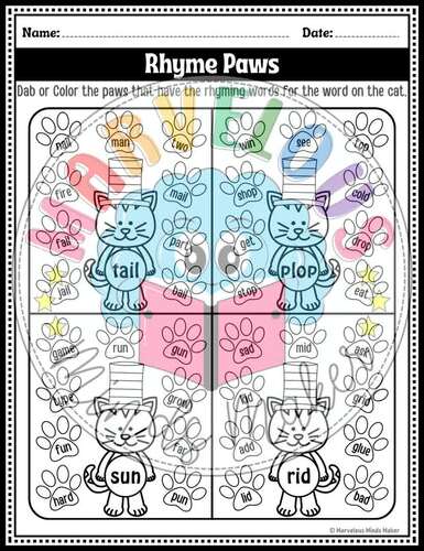 The Cat in The Hat Rhyming Words Activities| Read Across America ...