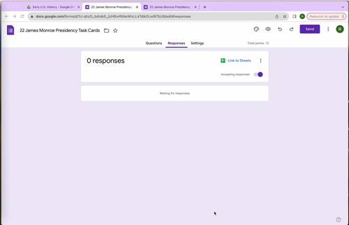 James Monroe's Presidency Online Task Cards by Coach S History Hub