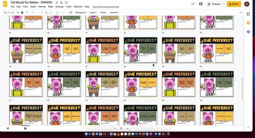 Fall - Would You Rather | SPANISH by MM Bilingual | TPT