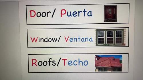 Building Study Bilingual Vocabulary (Spanish) by Pre-K Ayala | TPT