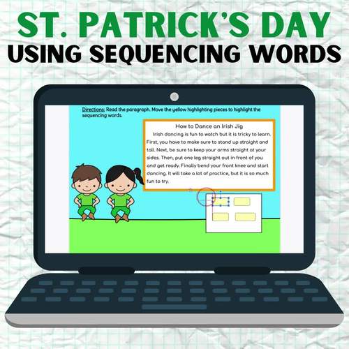 St. Patrick's Day Paragraph Writing Activity Using Sequencing Words