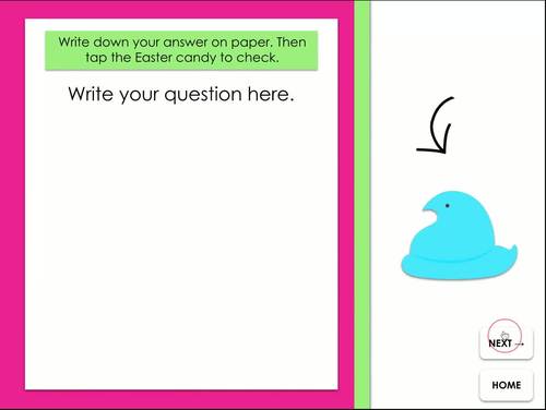 Easter Candies Google Slides PPT Game Template Editable Digital Self ...