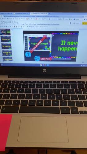 Digital Fry Sight Word Phrases for Google Classroom Lists 1 to 6