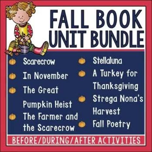 Fall Book Unit Bundle in Digital and PDF formats by Comprehension ...