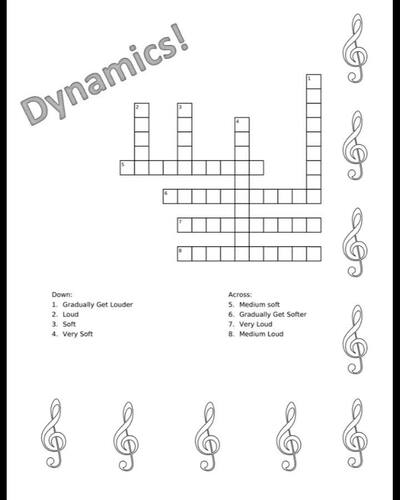Music Dynamic Worksheets - Print and Go! by Faithfully Musical | TPT