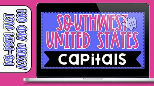 Southwest States and Capitals Mastery Bundle | Digital Flash Cards ...