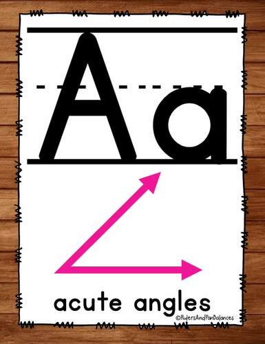 Math Alphabet for Primary Grades K-1st-2nd in Farmhouse Rustic Wood