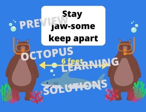 Social Distance Reminder Signage | COVID-19 | Back to School Resource