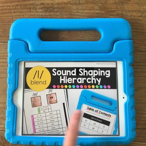 The L BLEND Sound Shaping Hierarchy Curriculum by Nicole Allison