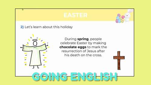 (EDITABLE ONLINE LESSON) Easter Holiday by Going Languages | TPT