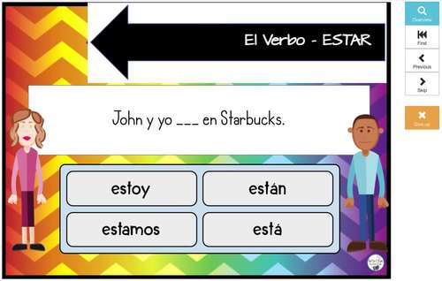 ESTAR | TO BE | | SPANISH DIGITAL CARDS | BOOM CARDS | TPT