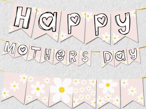 Mothers Day Banner May Bulletin Board Classroom Decorations by Teach2Tell