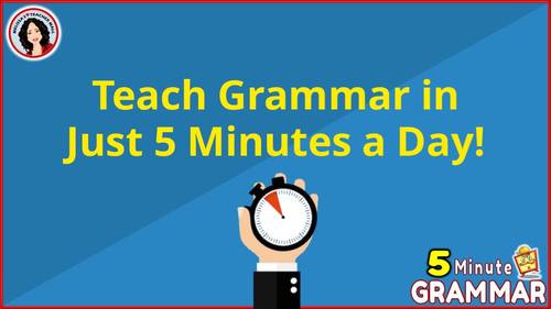 5 Minute Grammar Daily Grammar Worksheets 6th GRADE Practice and Assessment