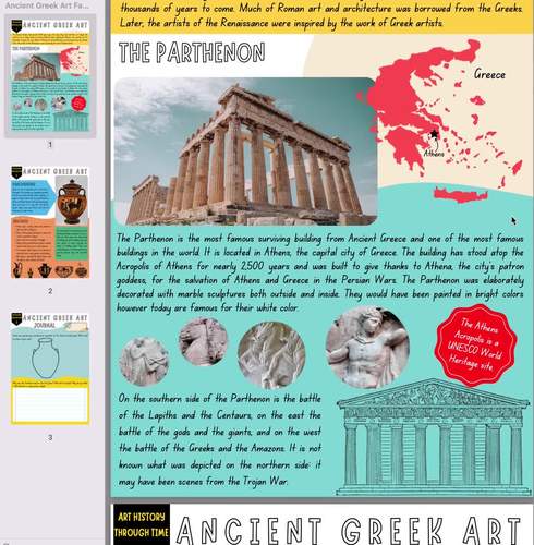 Ancient Greek Art: Art History Survey Fact File by Teach Art History