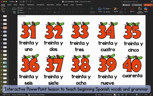 Basic Elementary Spanish Calendar Lesson | El calendario, días de la ...
