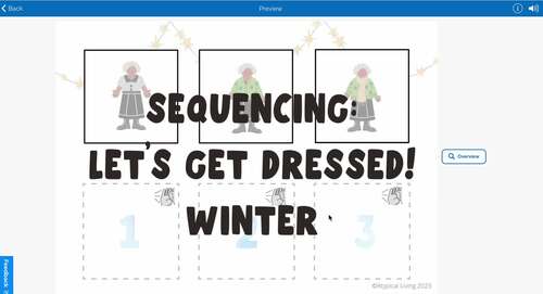 Life Skills: Sequencing ADLs: Getting Dressed for Winter- Boom™️ Cards