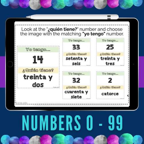 Boom Cards | Spanish Numbers Practice | Yo Tengo, Quién tiene? I have ...
