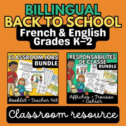 Classroom Jobs & Responsibilities | Bilingual French-English Back to School