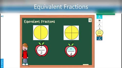 Equivalent Fractions Boom card by SG Math Guru | TPT