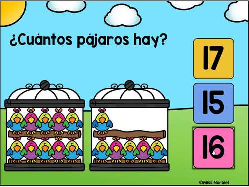 NUMBERS TO 20 BOOM CARDS, NUMEROS AL 20 CONTEO, DISTANCE LEARNING