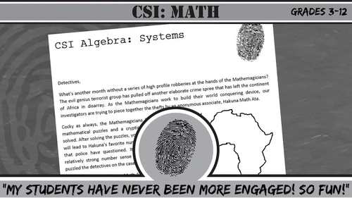 CSI: Advanced Fractions Activity - Printable & Digital Review Game