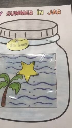 3D Ocean Memory Jar Craft | Summer Keepsake Activity for Kids | TPT