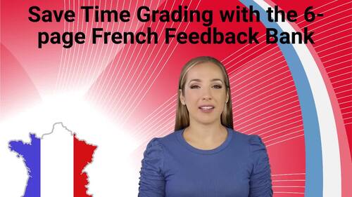 French Feedback Bank | Bilingual Teacher Comments for Writing, Speaking ...