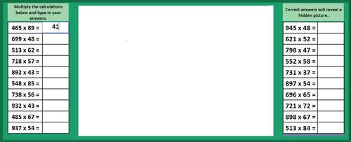 Mystery Digital Pixel Art NO PREP - Unicorn 3-digit by 2-digit ...