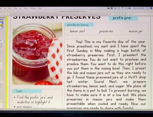 Morphology Decodable Passages: 10 Common Prefixes - Orton Gillingham