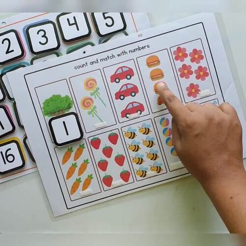 Counting Activities, Toddler Learning Binder, Busy Books, Quiet Book