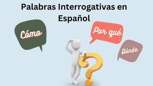 Palabras interrogativas/Question words (Spanish) by Dela-Spanish Resources