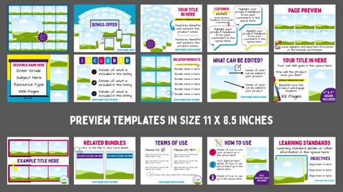 Mockup Bundle for Teachers Pay Teachers, TPT Previews, TPT Thumbnails